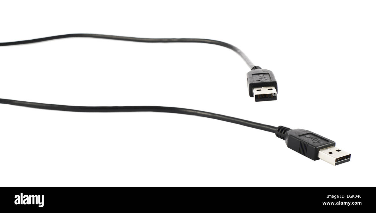 USB cable isolated Stock Photo - Alamy