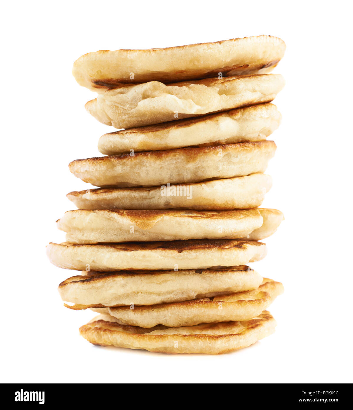 Stack of pancakes isolated Stock Photo - Alamy