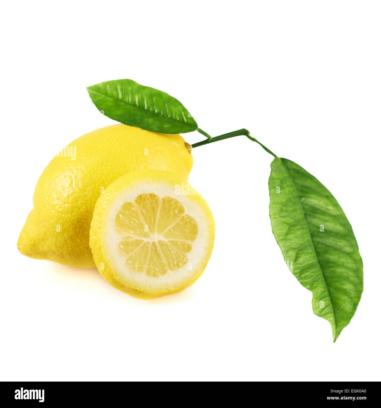 Fresh lemon fruit isolated Stock Photo - Alamy