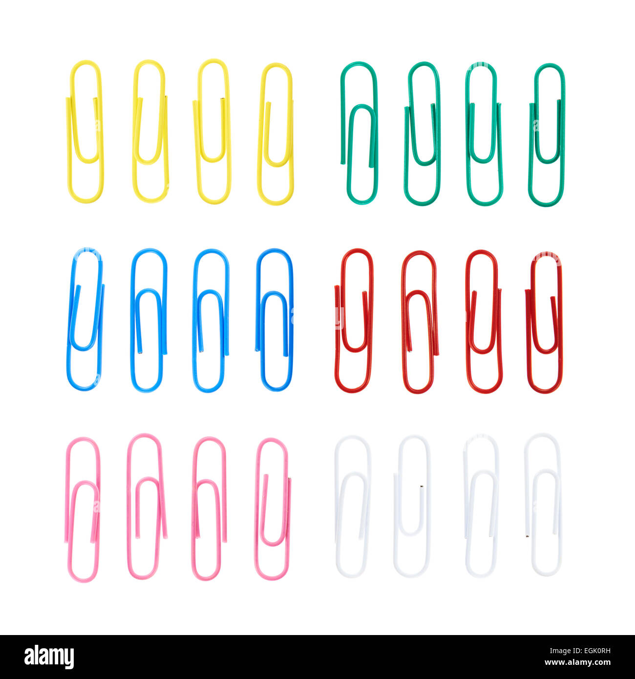 Set of multiple paper clips Stock Photo - Alamy