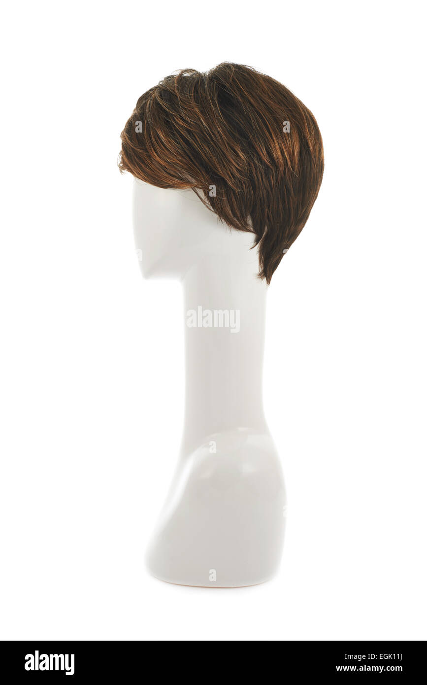 Brunette brown hair wavy Cut Out Stock Images & Pictures - Alamy