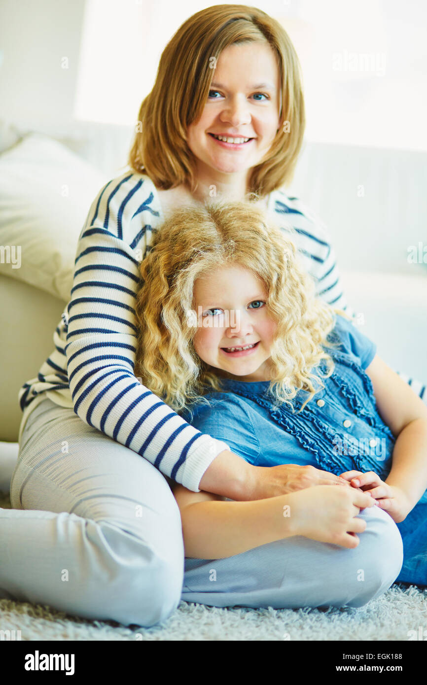 Young woman with her daughter Stock Photo - Alamy