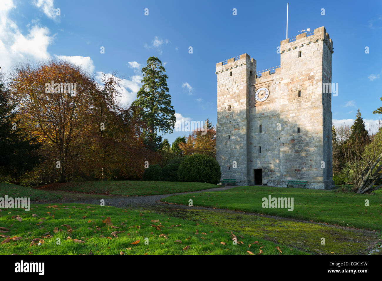 Preston Tower, Northumberland, England Stock Photo - Alamy