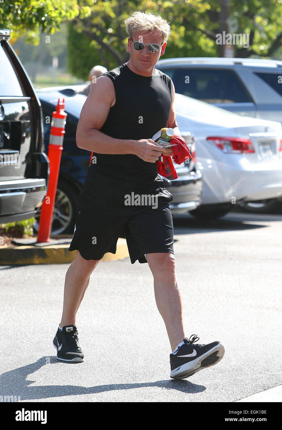 Gordon Ramsay and his family visit SoulCycle to have a morning workout ...