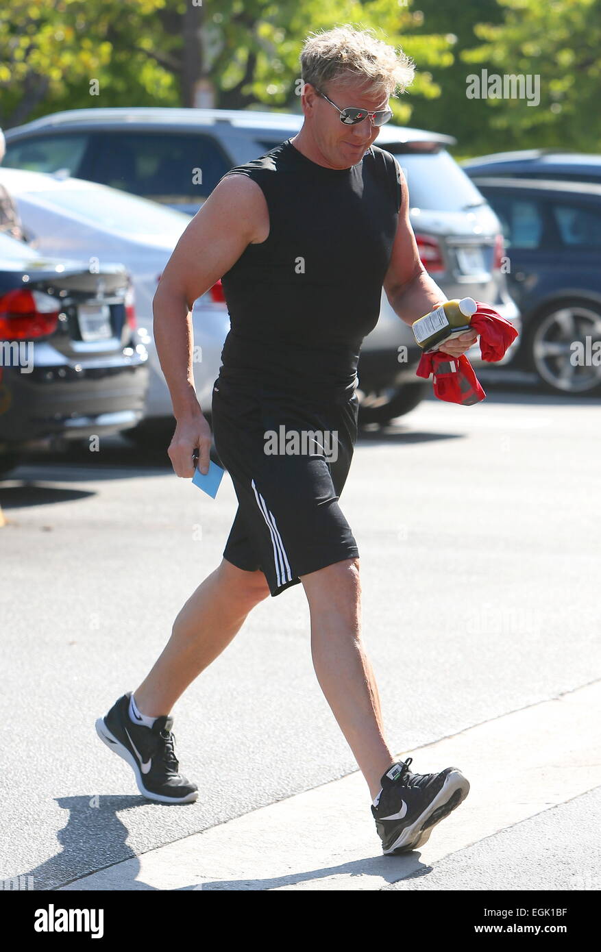 Gordon Ramsay and his family visit SoulCycle to have a morning workout ...