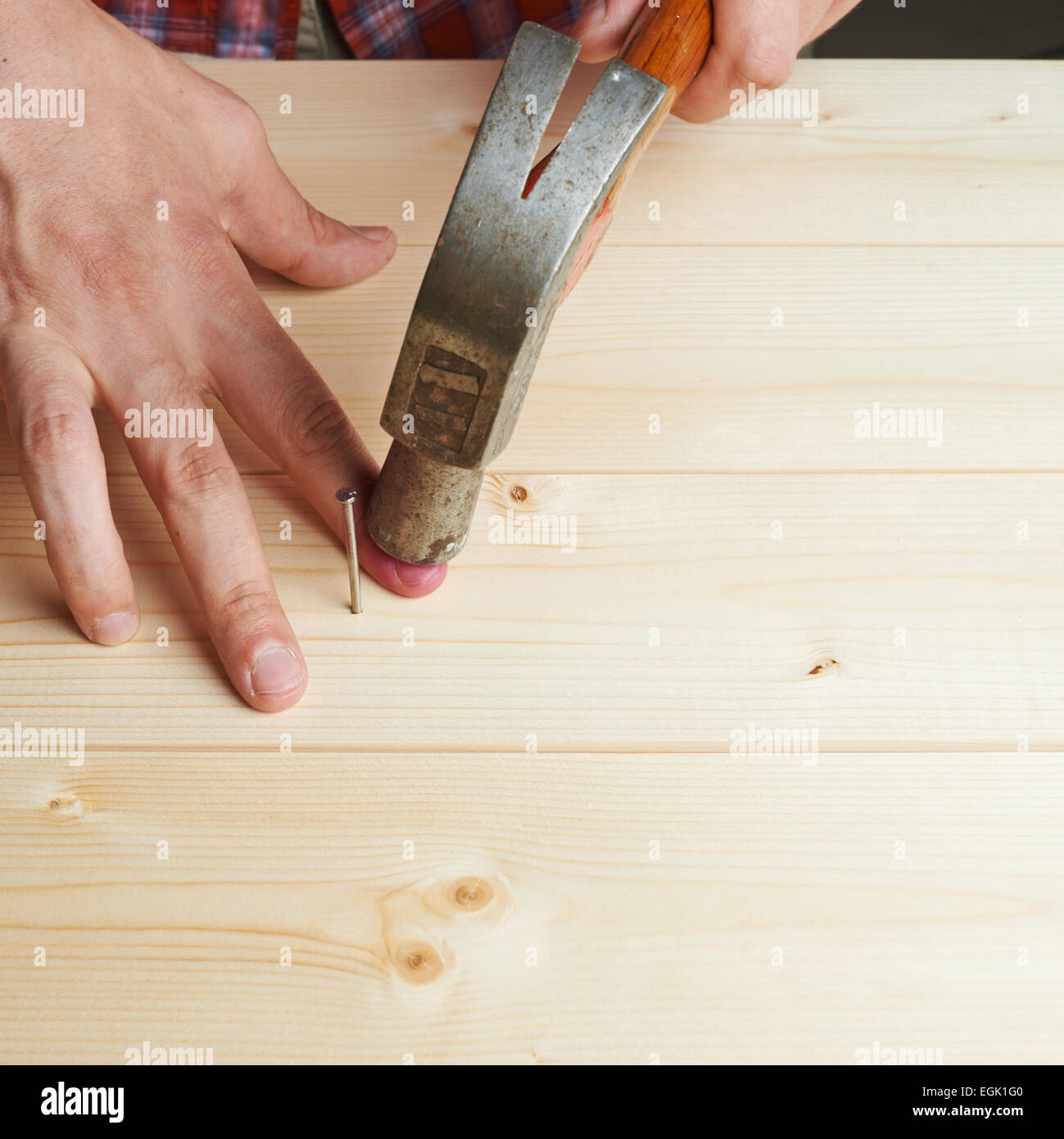 Man hitting table hand hi-res stock photography and images - Alamy