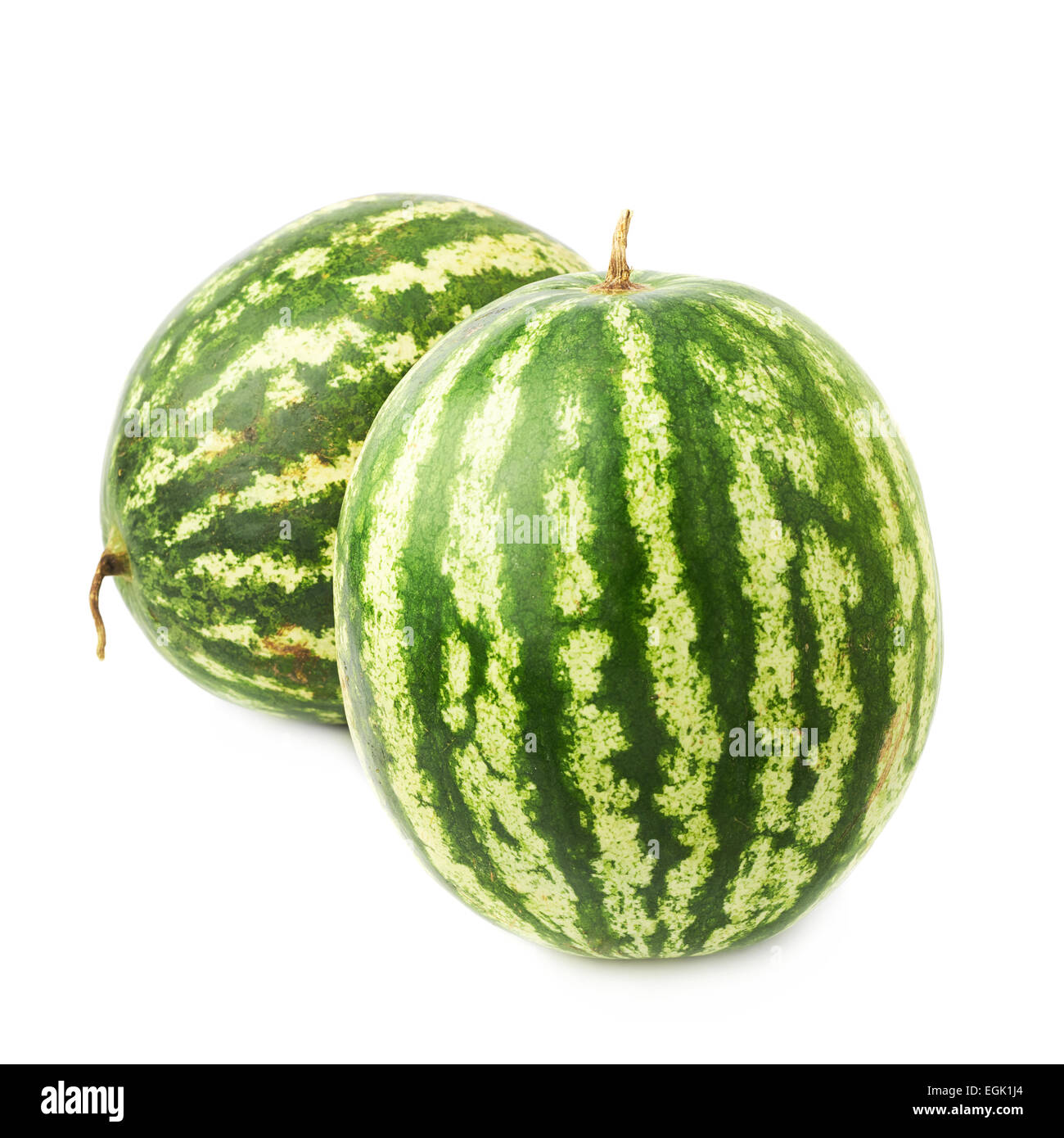 Green watermelon fruit composition isolated Stock Photo - Alamy