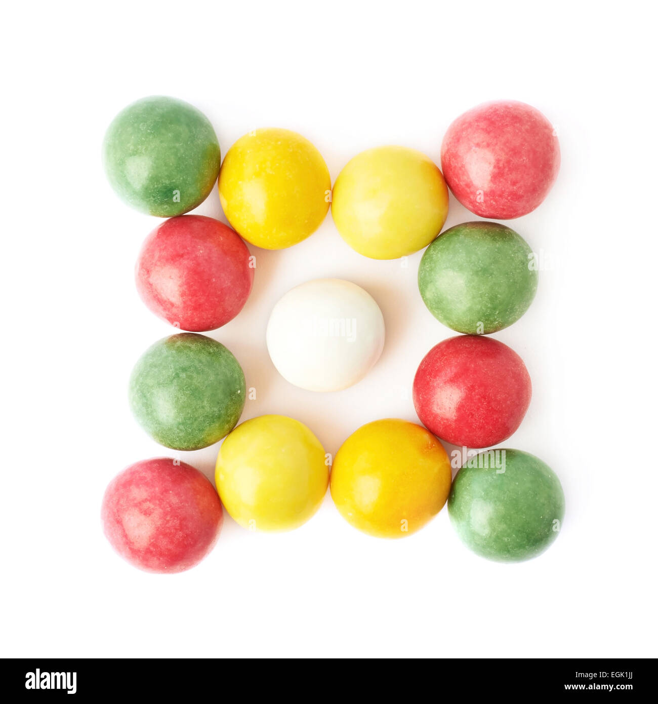 Multiple chewing gum balls isolated Stock Photo - Alamy