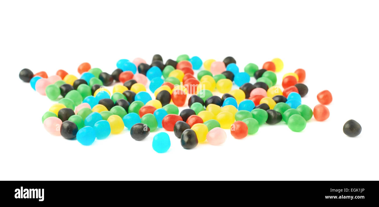 Pile of candy ball sweets isolated Stock Photo - Alamy