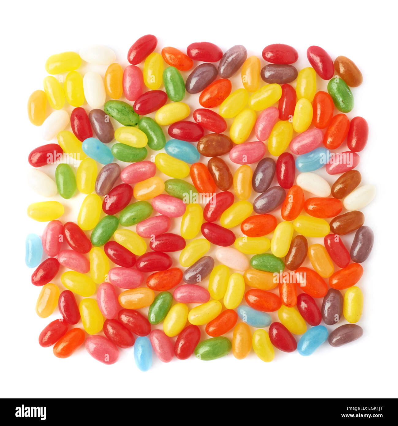 Some jelly bean sweets forming a square shape Stock Photo - Alamy