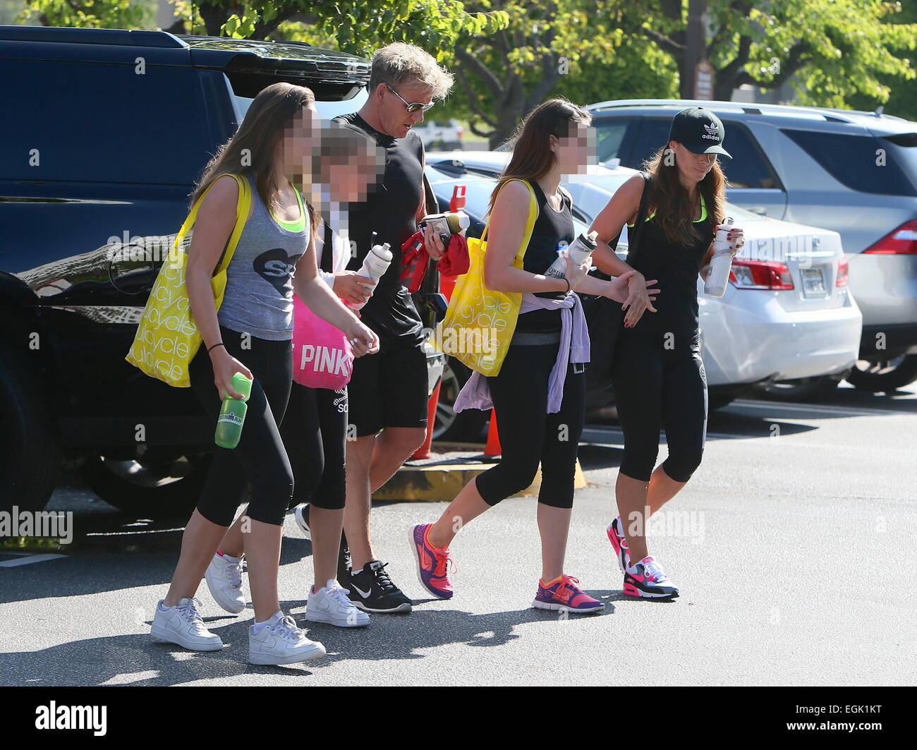 Gordon Ramsay and his family visit SoulCycle to have a morning workout ...