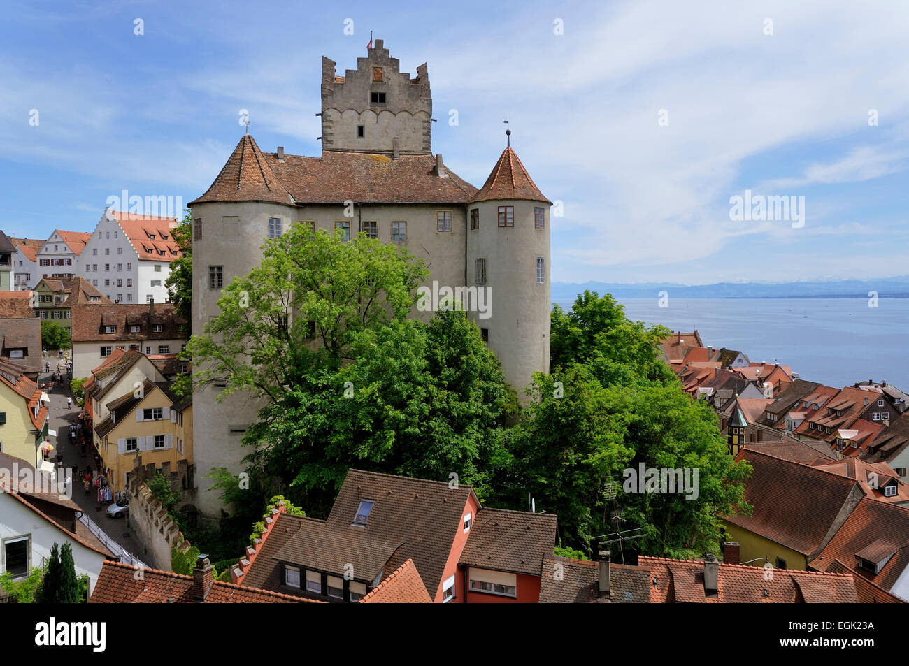 Burg Meersburg Castle, old castle, Lake Constance, Meersburg, Baden ...