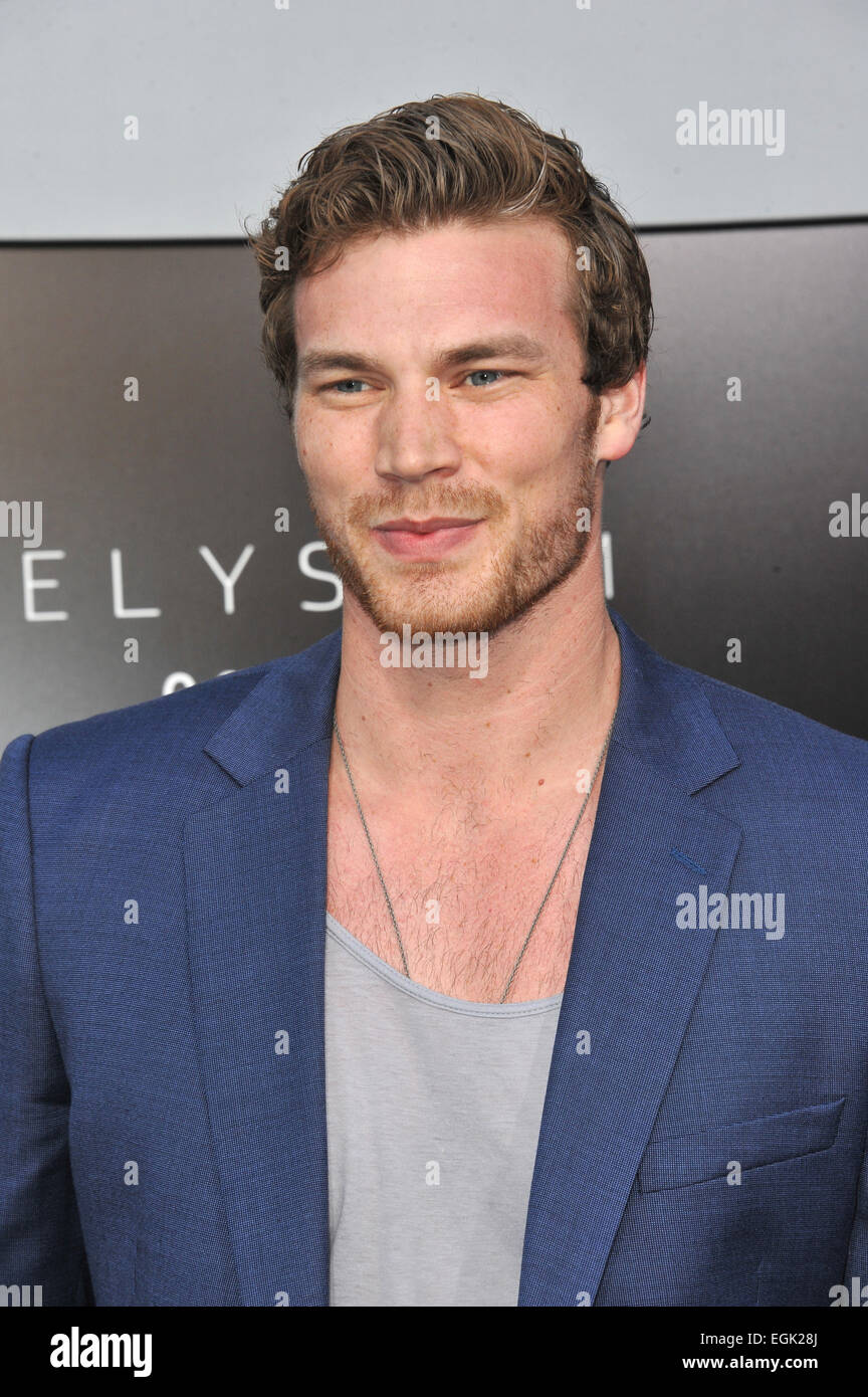 LOS ANGELES, CA - AUGUST 7, 2013: Derek Theler at the world premiere of ...