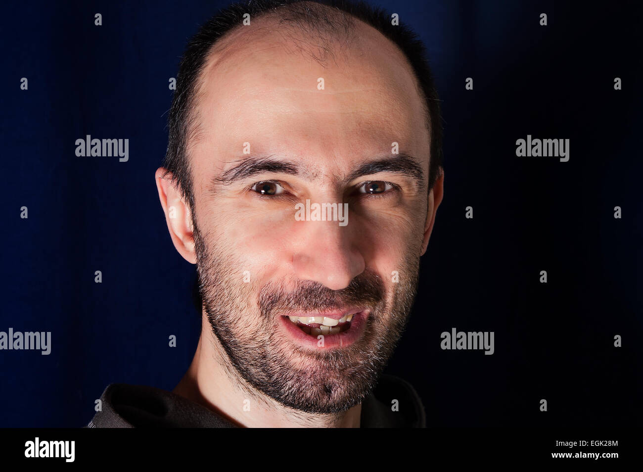 Laughing bald man bald hi-res stock photography and images - Alamy