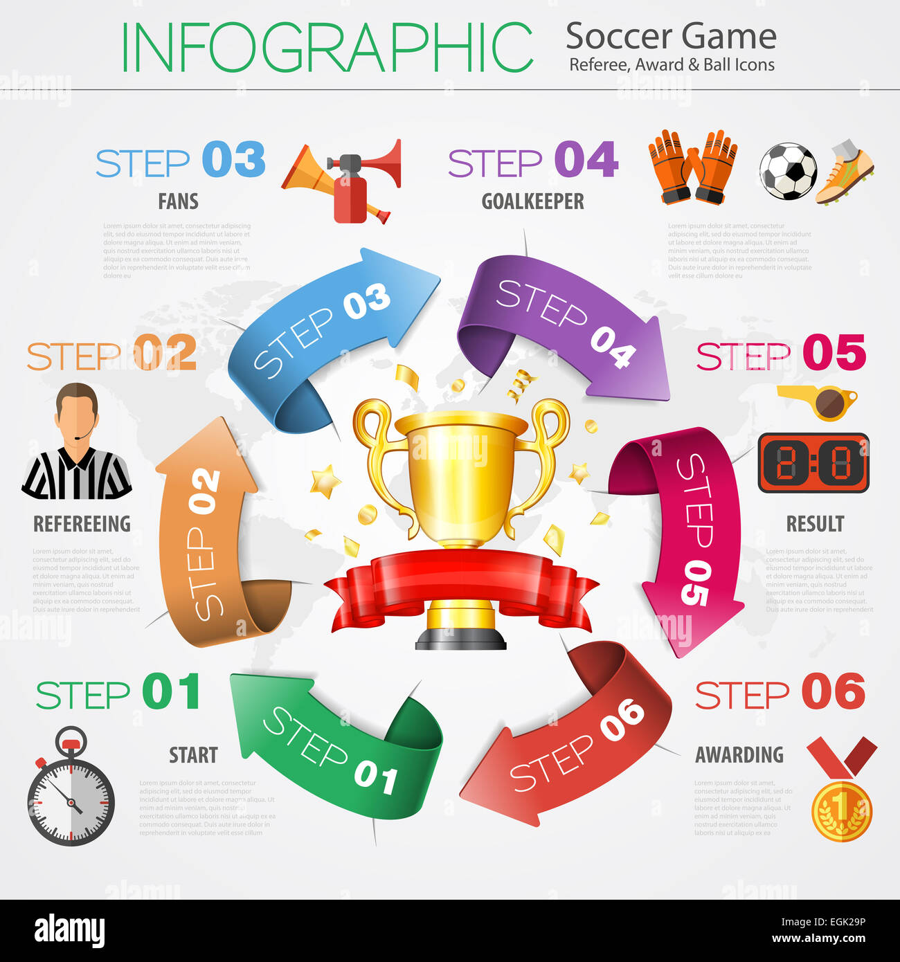 Soccer infographics illustration hi-res stock photography and images ...