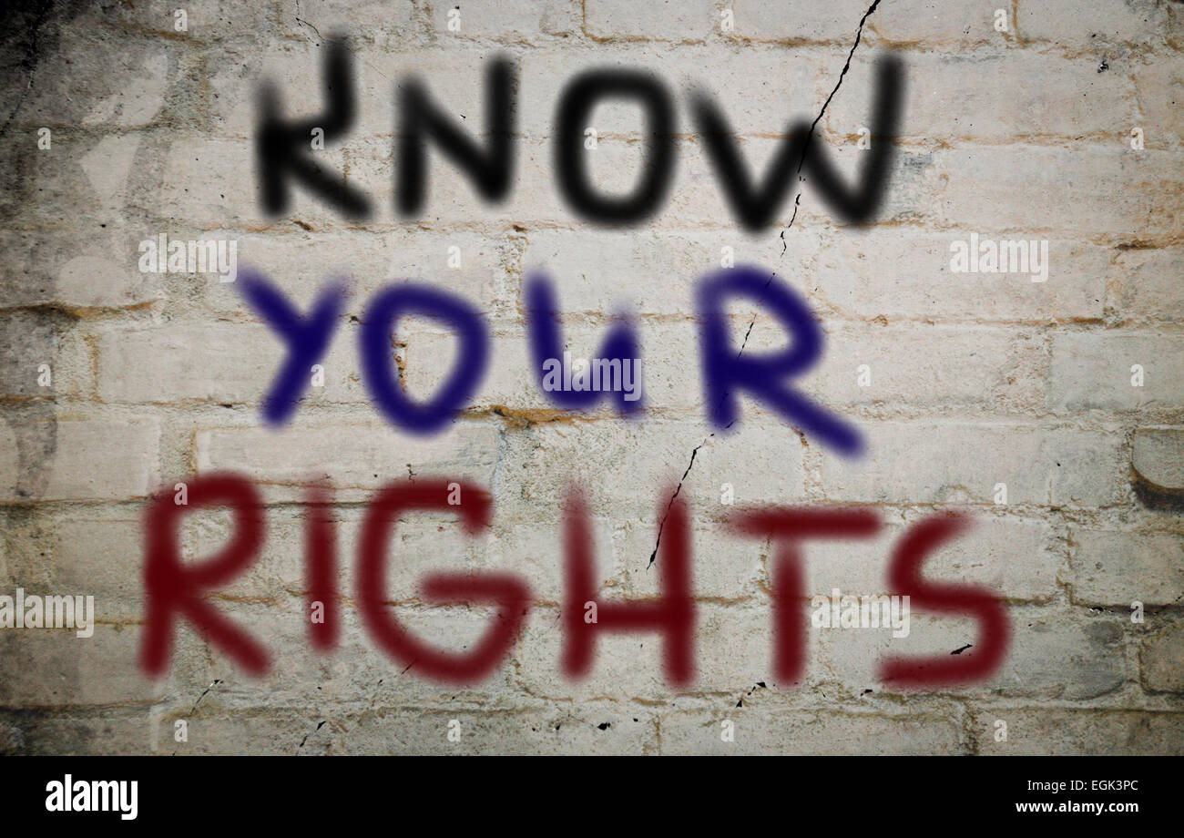 Know Your Rights Concept Stock Photo - Alamy