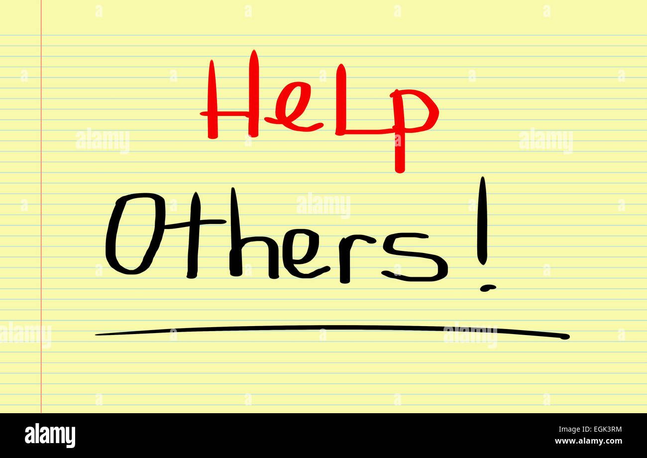 Help Others Concept Stock Photo - Alamy
