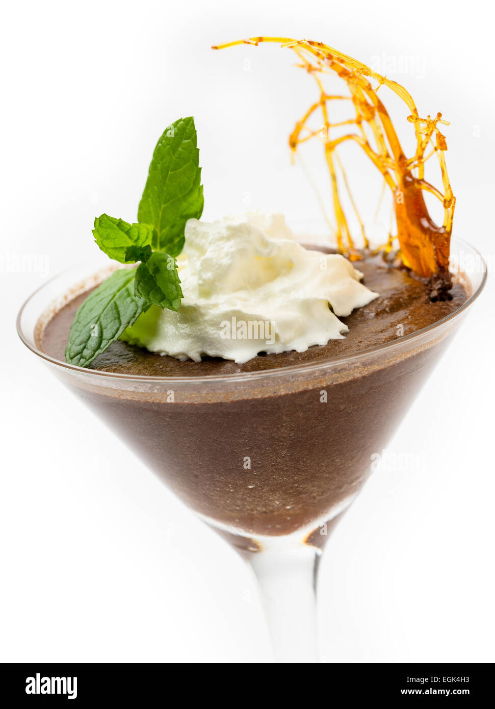 Chocolate Mousse In A Martini Glass