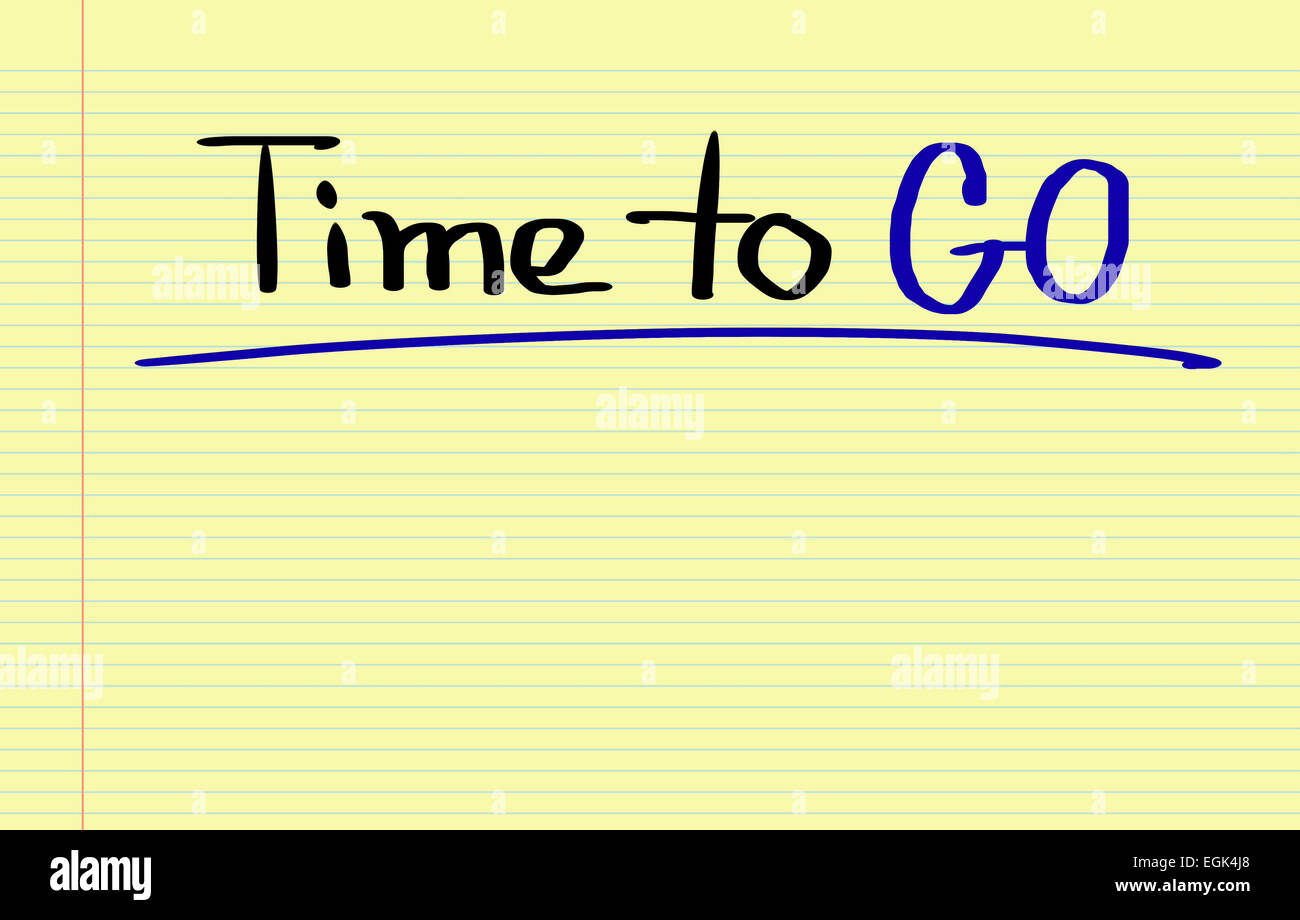Time To Go Concept Stock Photo - Alamy