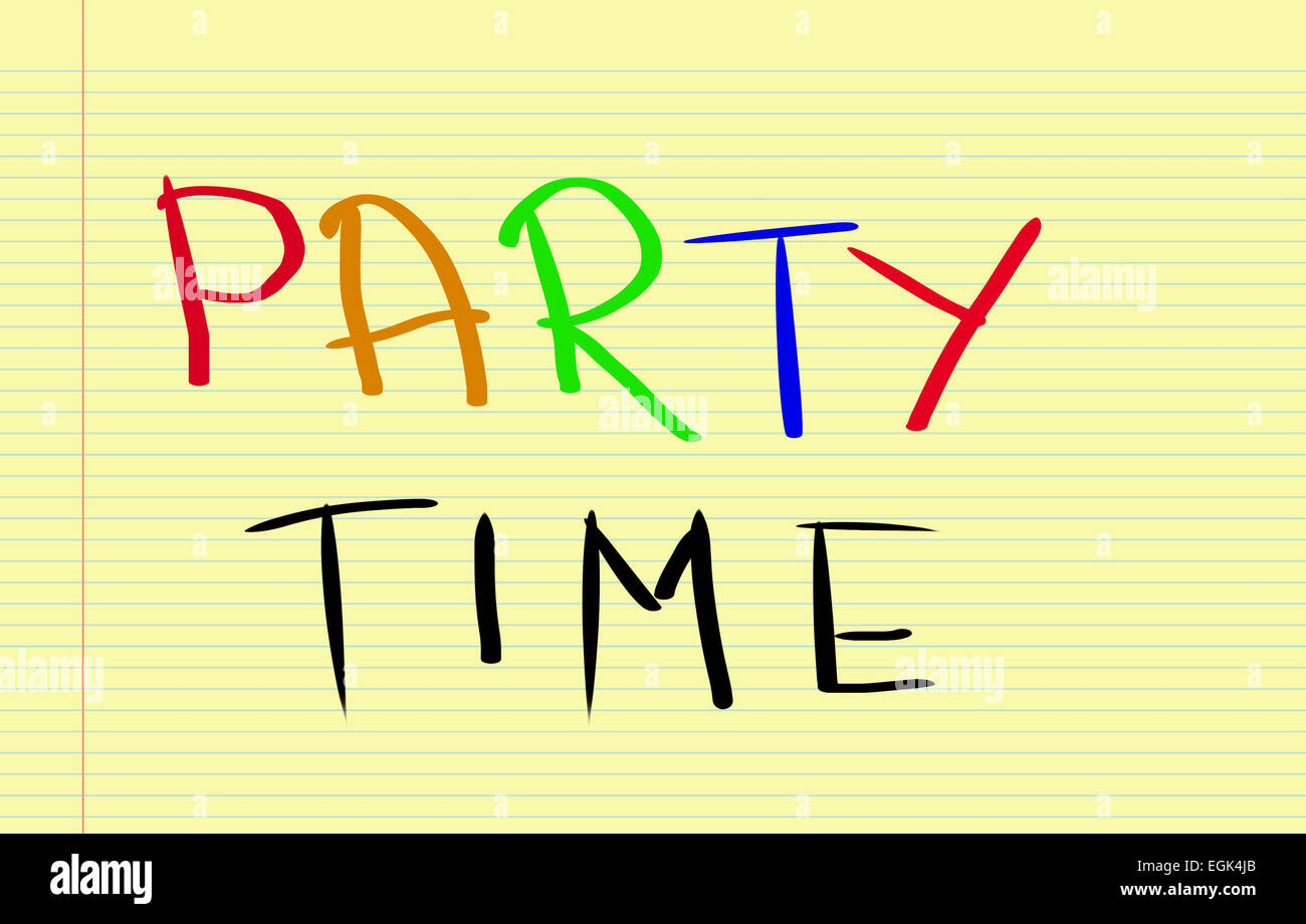 Party Time Concept Stock Photo - Alamy