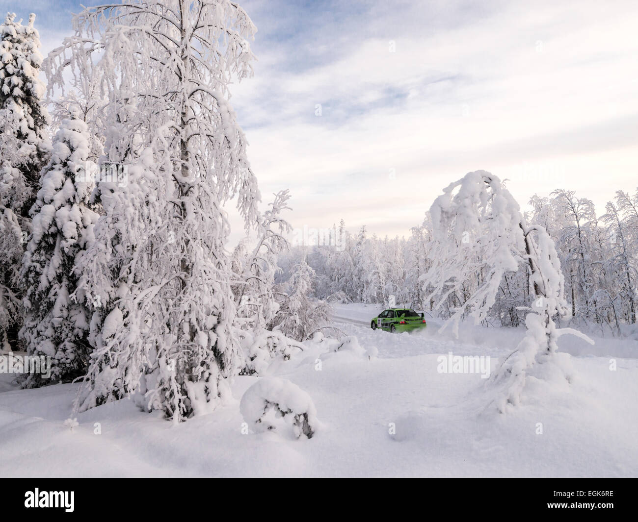 Lapland rally near Rovaniemi Stock Photo - Alamy