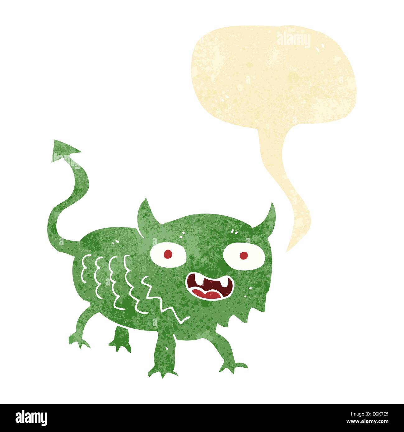 Cartoon demon speech bubble hi-res stock photography and images - Alamy