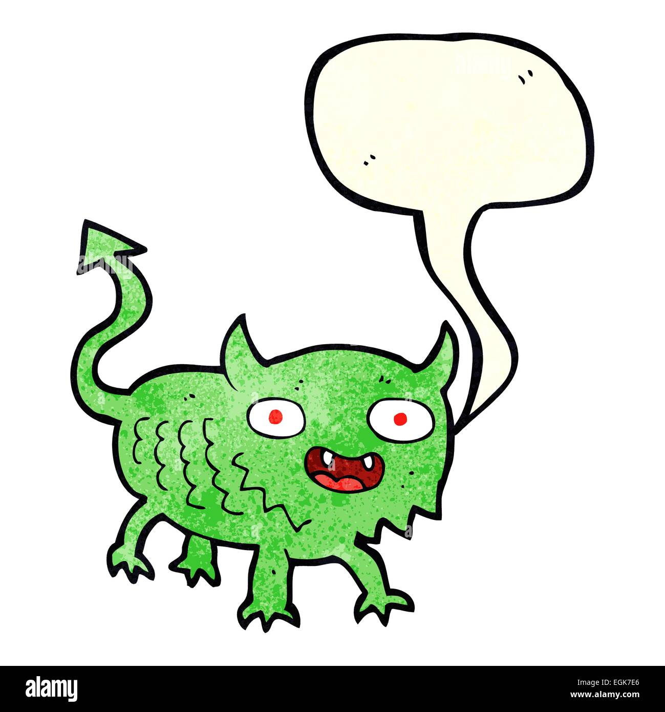 Cartoon demon speech bubble hi-res stock photography and images - Alamy