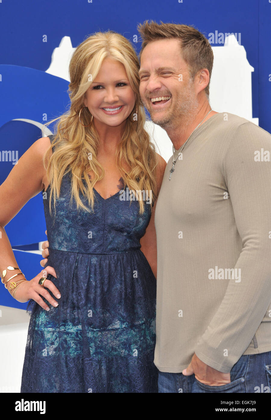 LOS ANGELES, CA - JULY 28, 2013: Nancy O'Dell & husband Keith ...