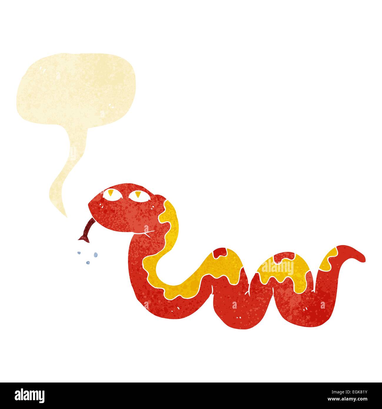 cartoon snake with speech bubble Stock Vector Image & Art - Alamy
