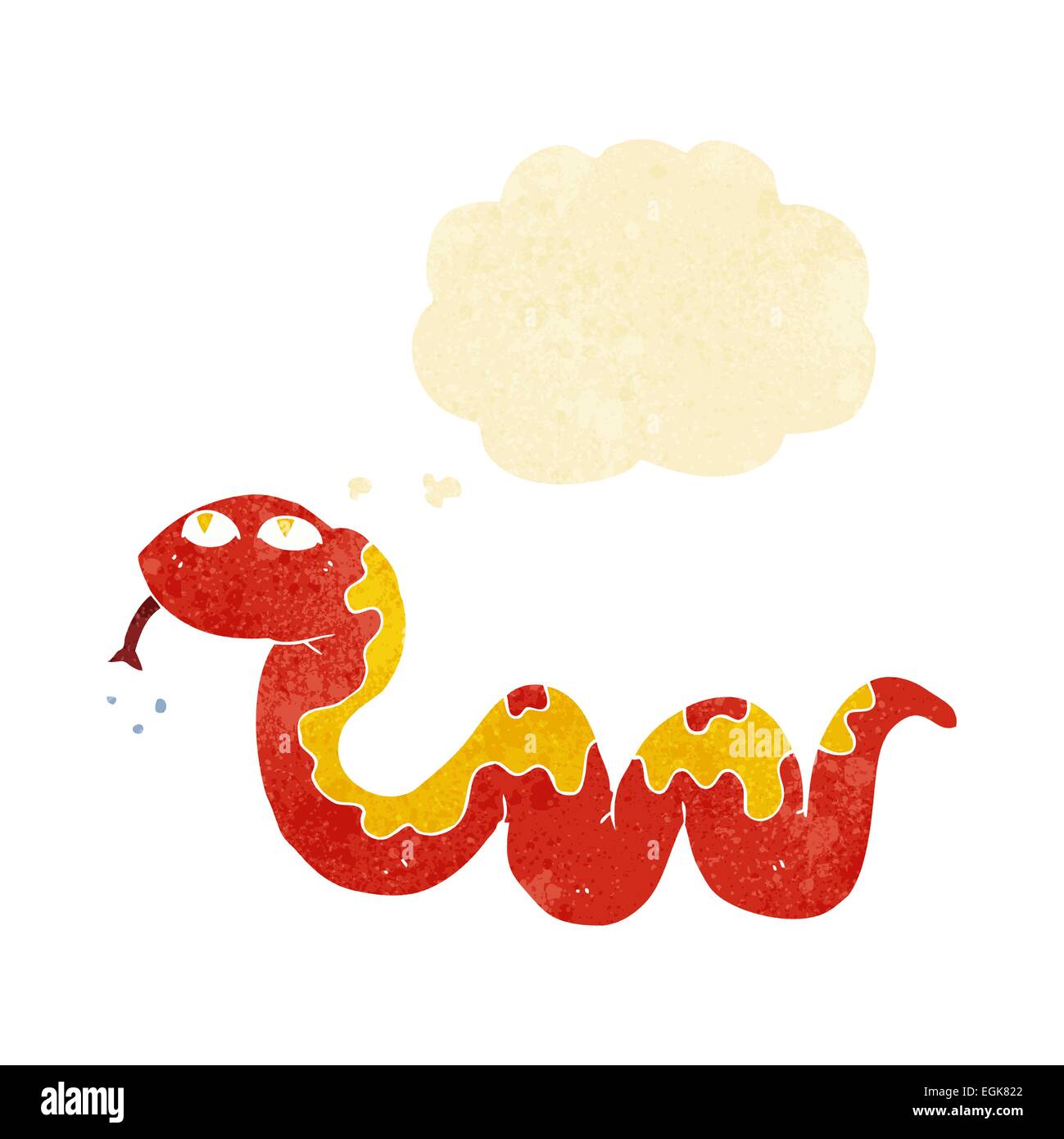 cartoon snake with thought bubble Stock Vector Image & Art - Alamy