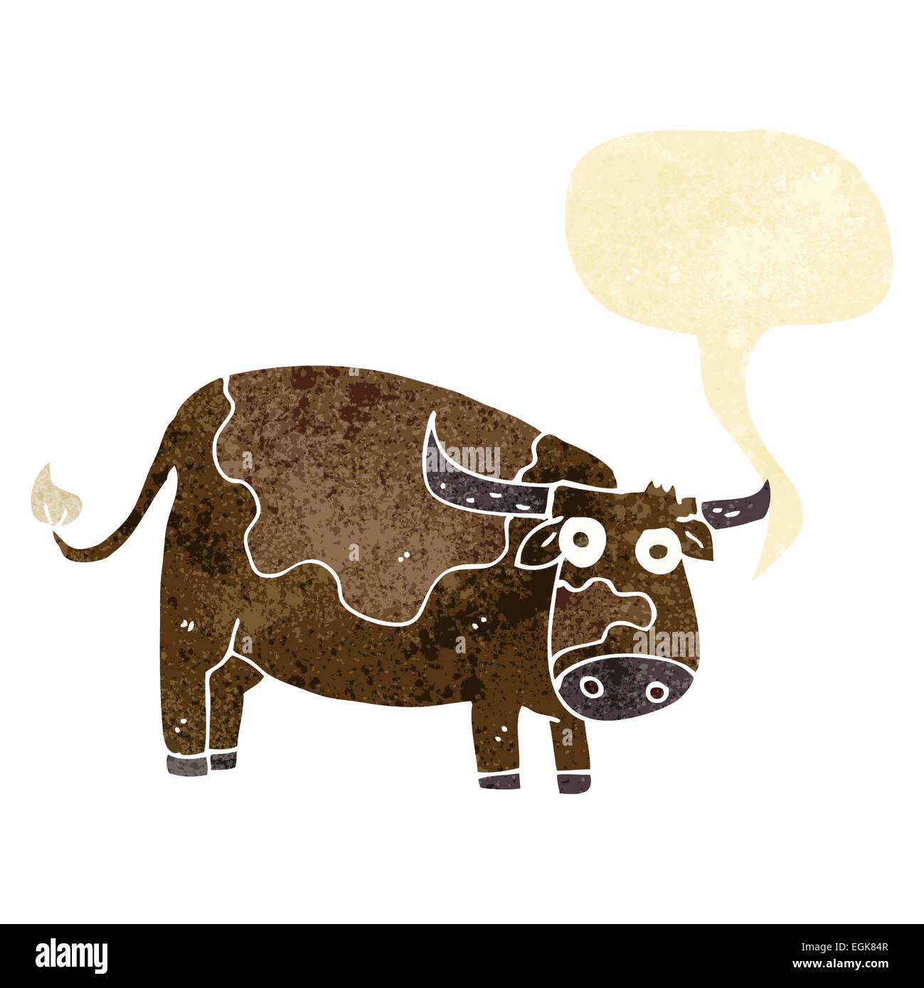 cartoon cow with speech bubble Stock Vector Image & Art - Alamy