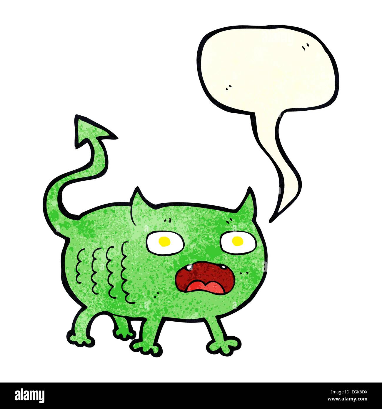 Cartoon little imp bubble Cut Out Stock Images & Pictures - Alamy