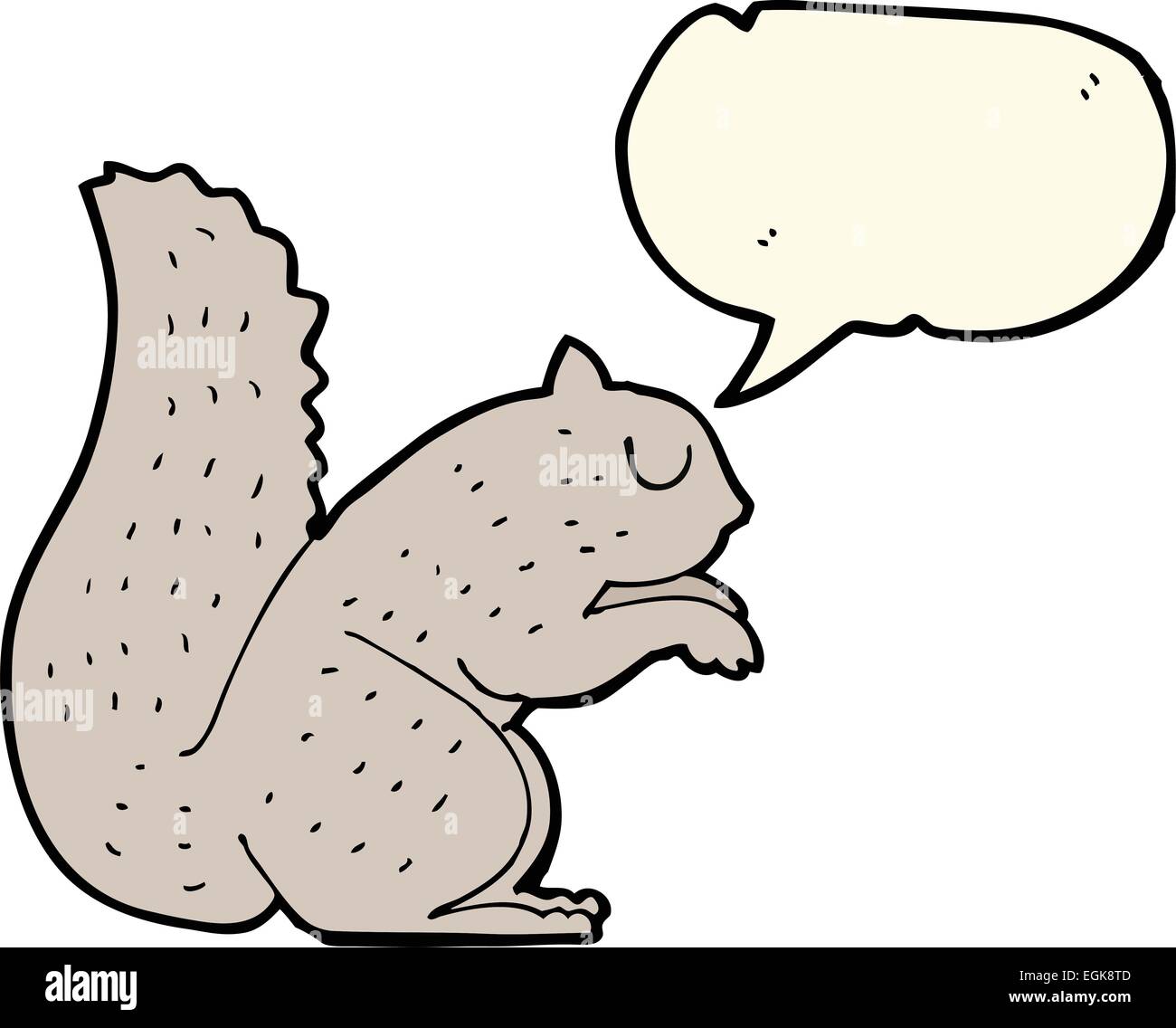 cartoon squirrel with speech bubble Stock Vector Image & Art - Alamy