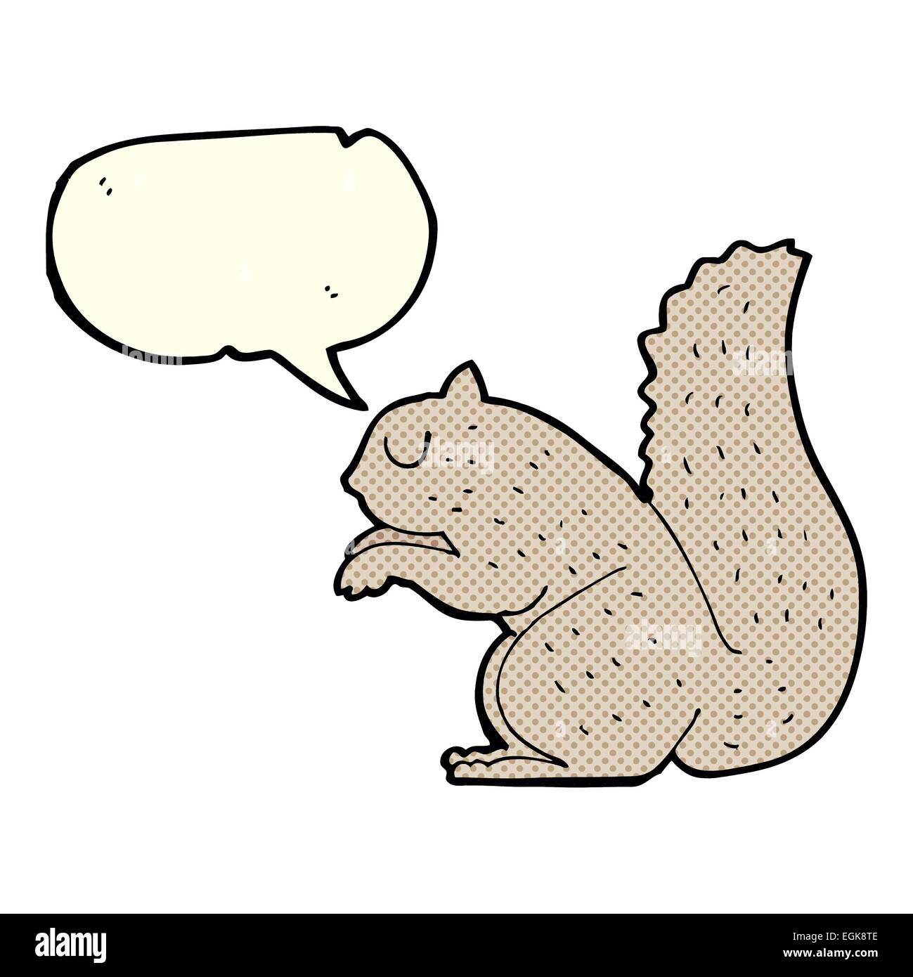 cartoon squirrel with speech bubble Stock Vector Image & Art - Alamy