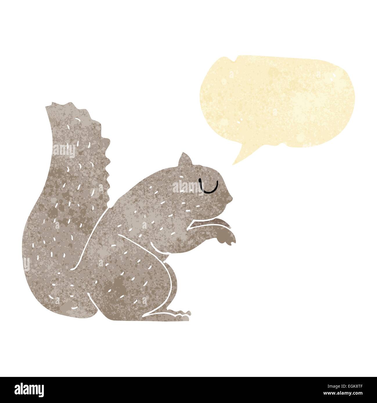 cartoon squirrel with speech bubble Stock Vector Image & Art - Alamy
