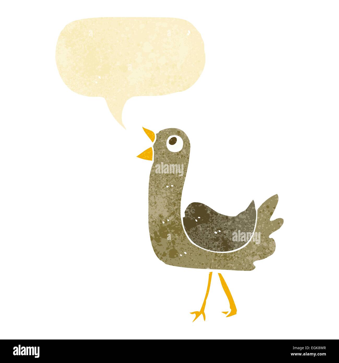 cartoon bird with speech bubble Stock Vector Image & Art - Alamy