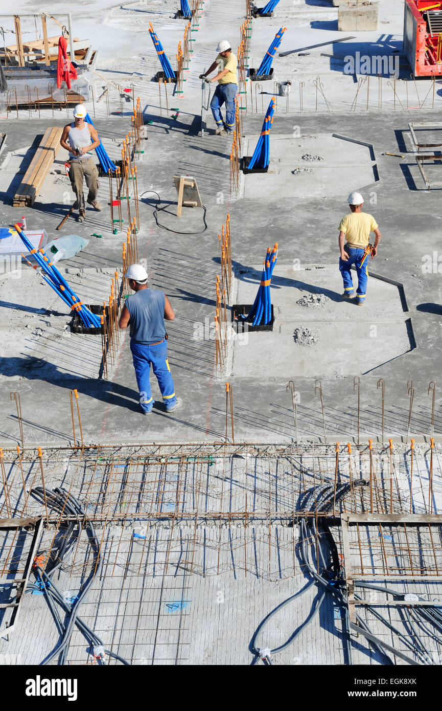 BTP (public buildings and work sector) building site Stock Photo - Alamy