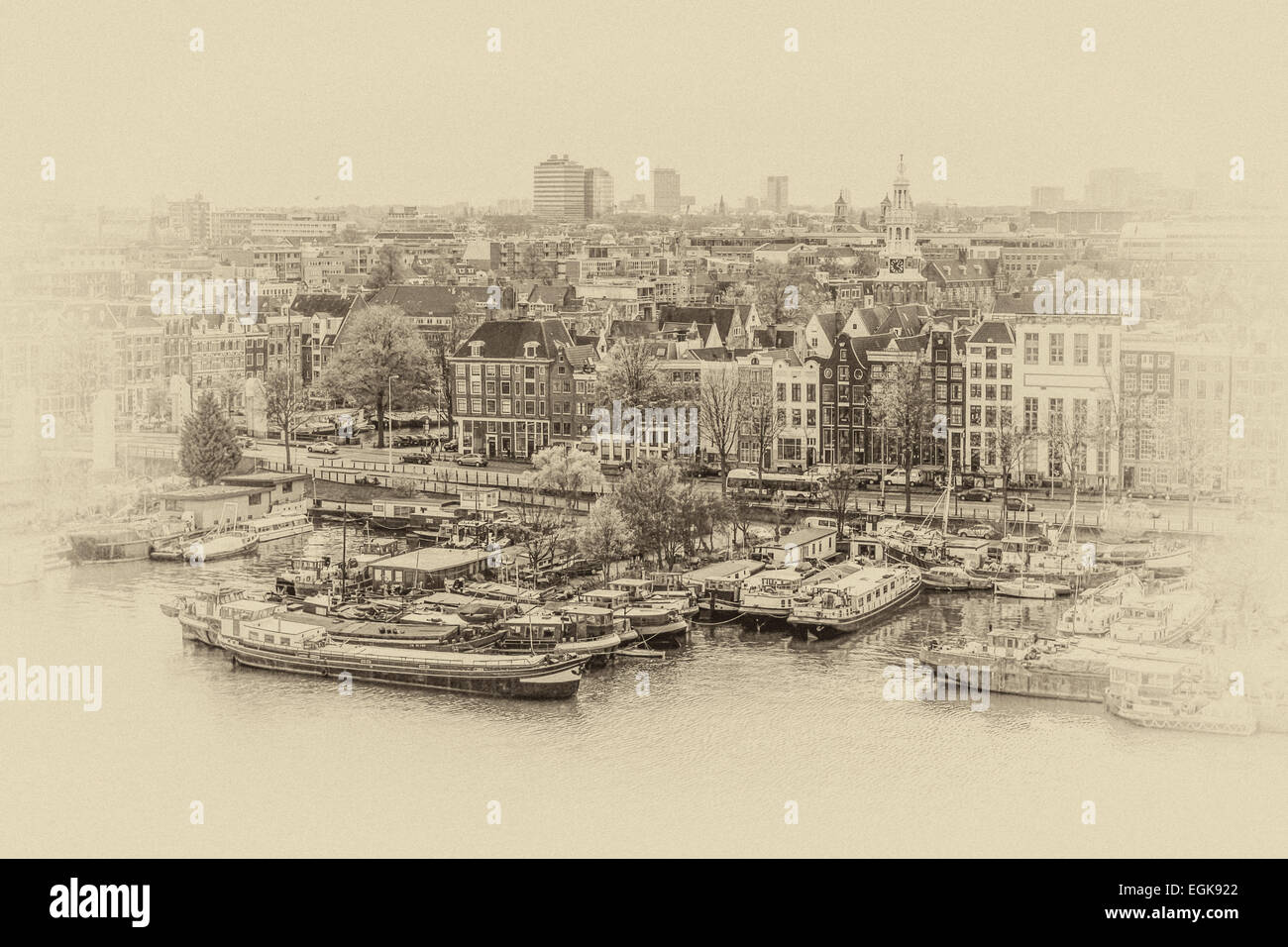 Amsterdam river view hi-res stock photography and images - Alamy