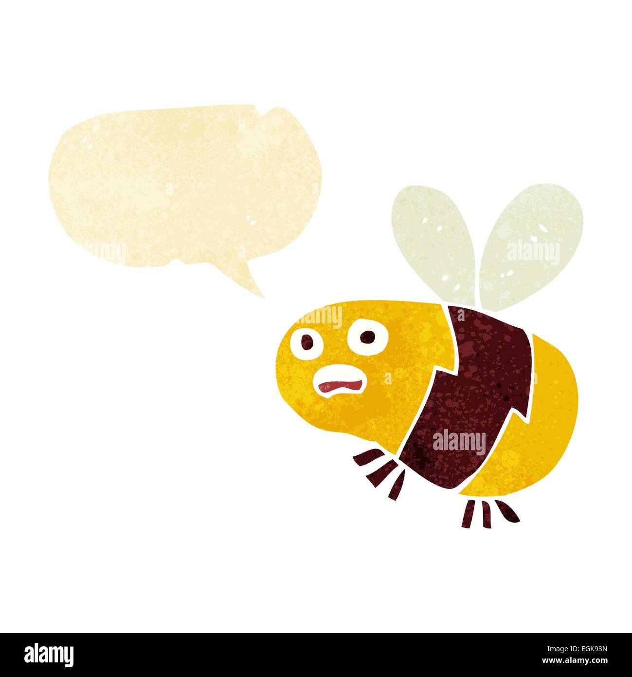 cartoon bee with speech bubble Stock Vector Image & Art - Alamy