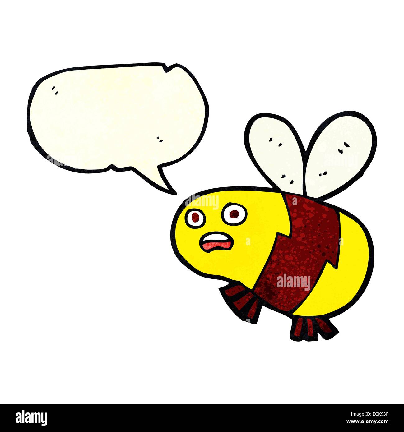 cartoon bee with speech bubble Stock Vector Image & Art - Alamy