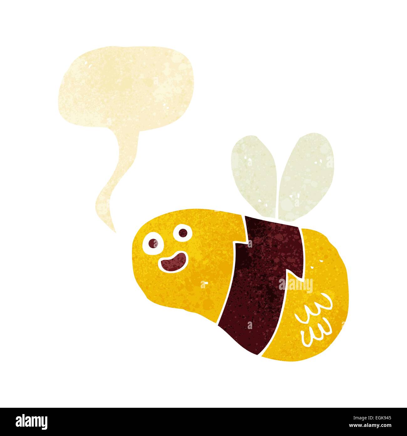 cartoon bee with speech bubble Stock Vector Image & Art - Alamy
