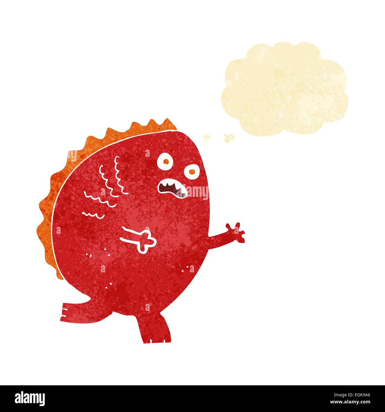 cartoon monster with thought bubble Stock Vector Image & Art - Alamy
