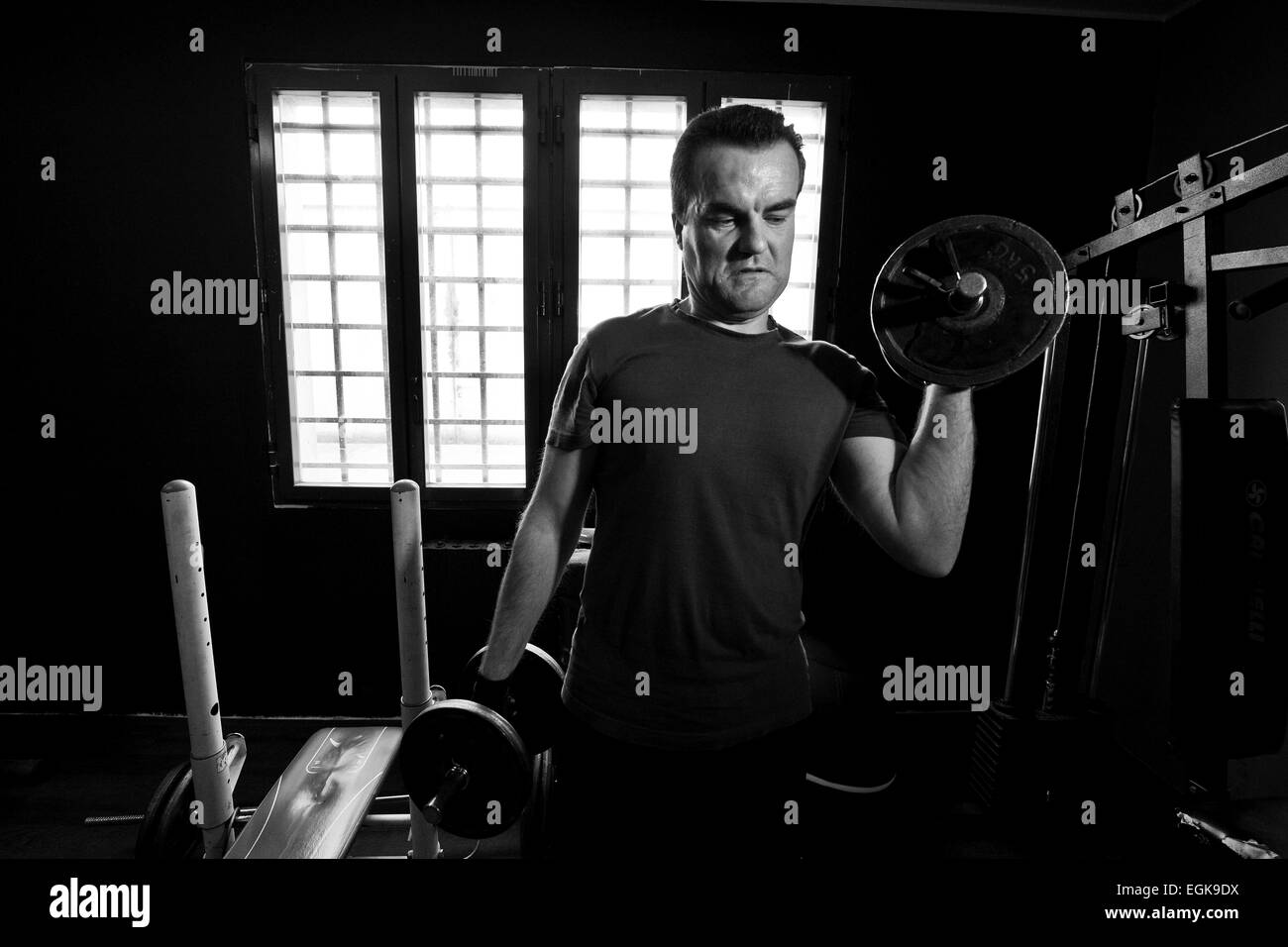 Prison gym Black and White Stock Photos & Images - Alamy