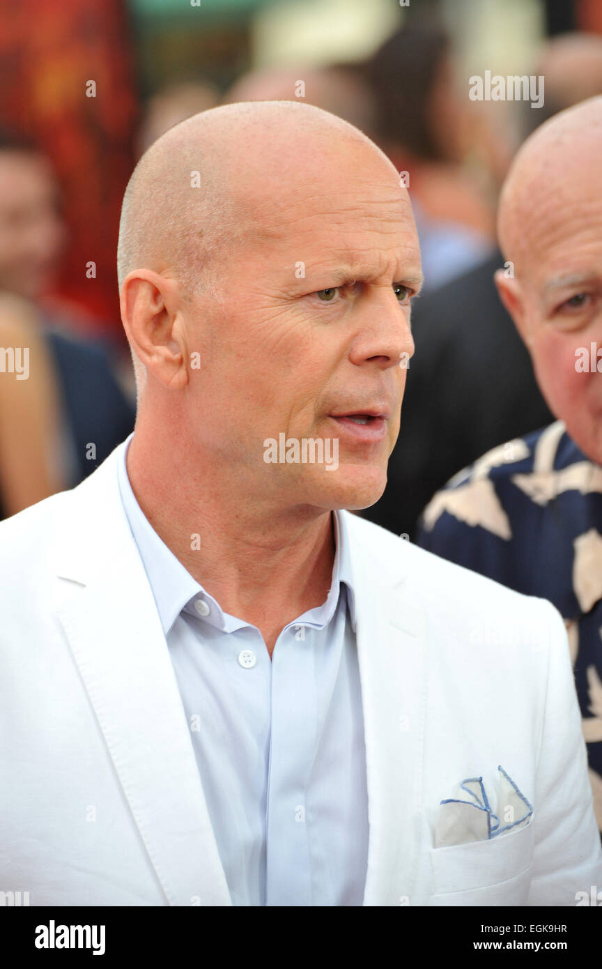 LOS ANGELES, CA - JULY 11, 2013: Bruce Willis at the Los Angeles ...
