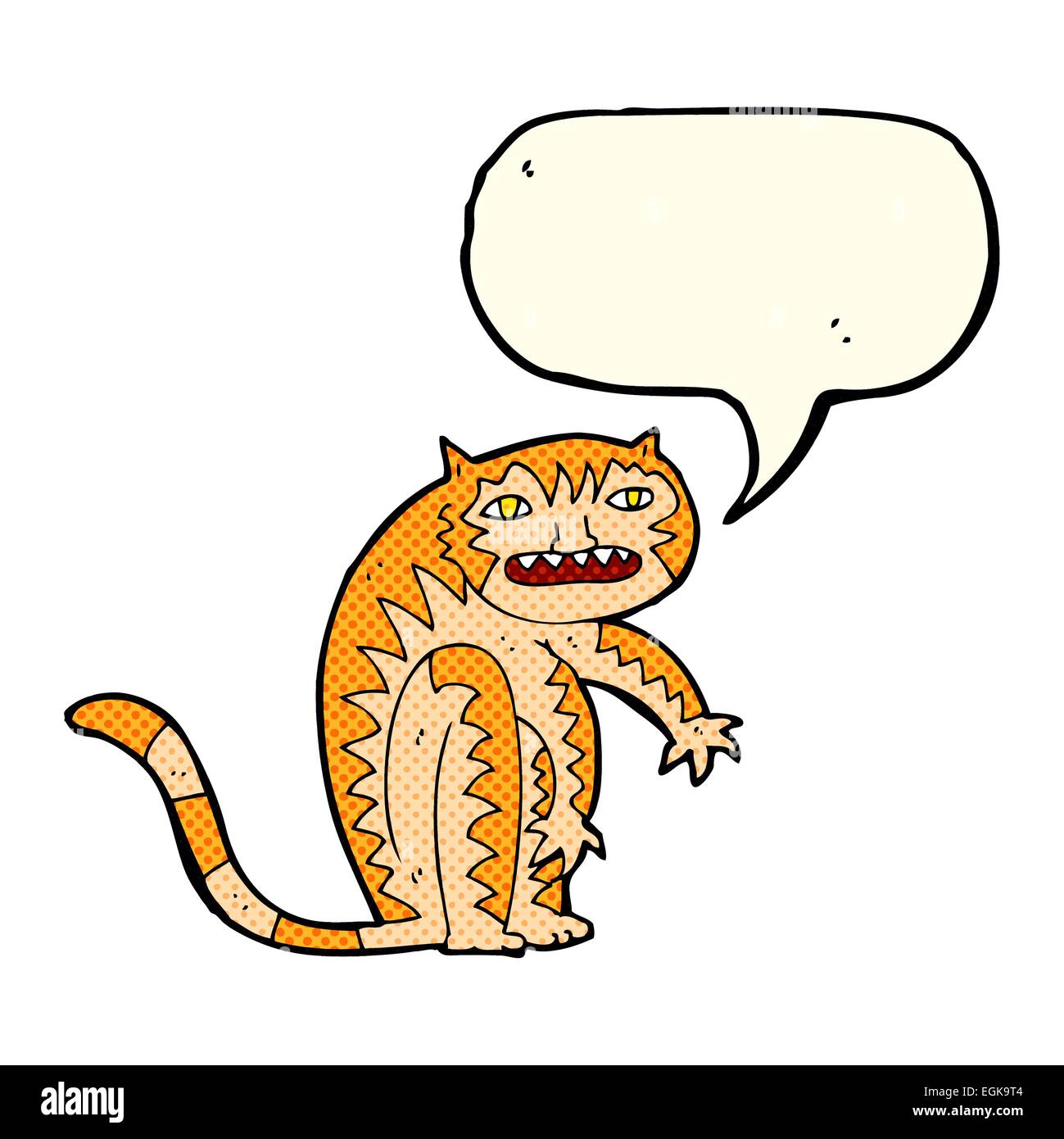 cartoon tiger with speech bubble Stock Vector Image & Art - Alamy