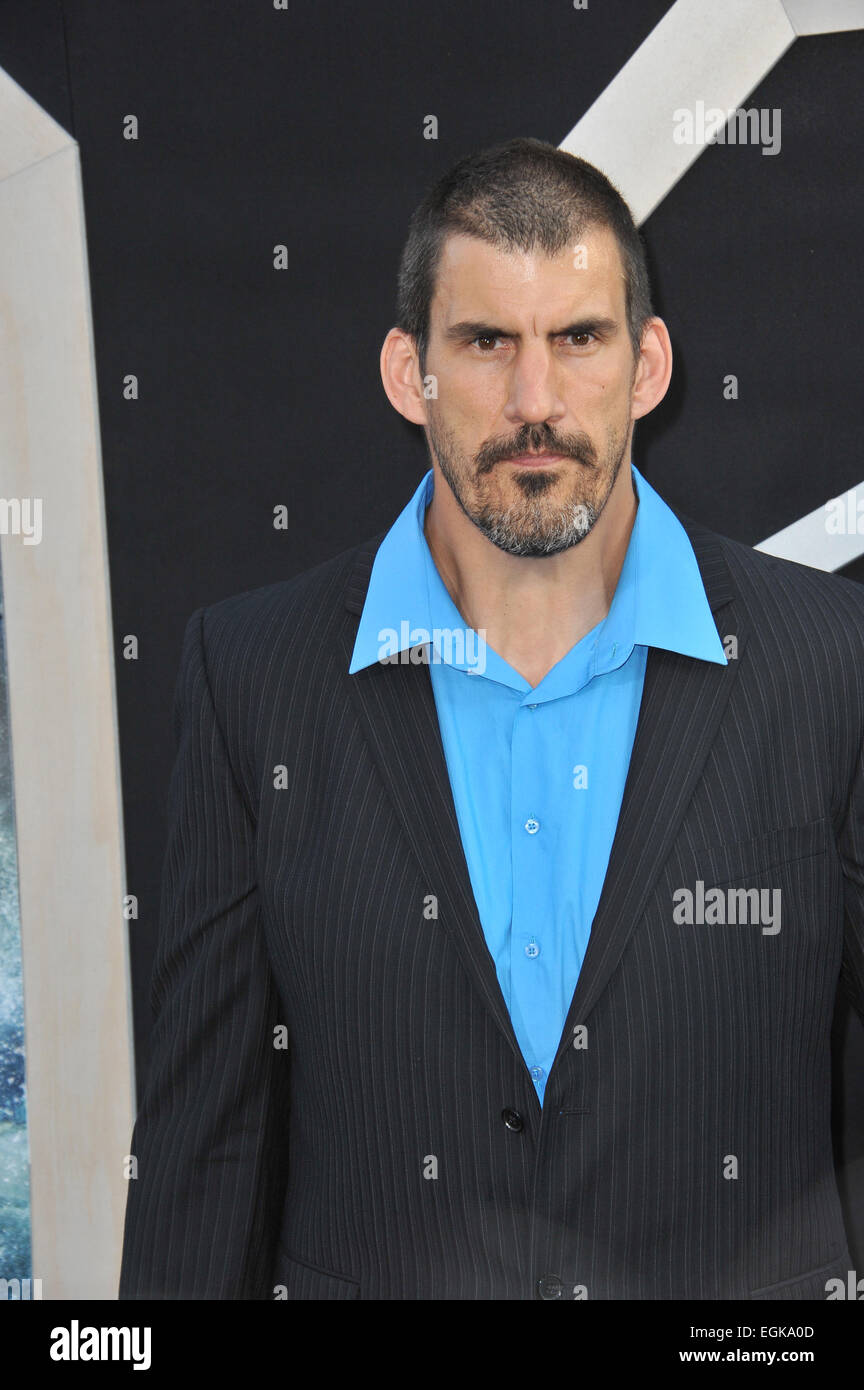 LOS ANGELES, CA - JULY 9, 2013: Robert Maillet at the premiere of his ...