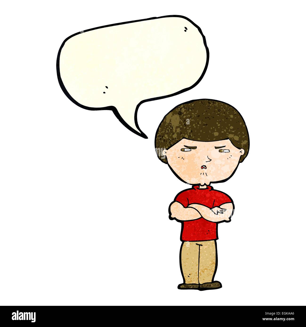 cartoon grumpy man with speech bubble Stock Vector Image & Art - Alamy