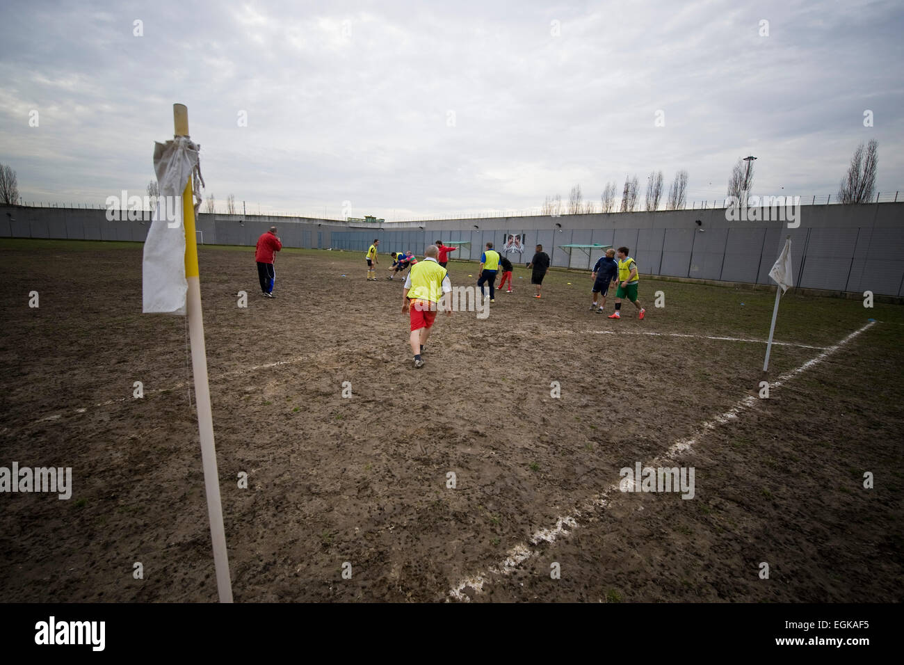 Italy, Bollate prison, Rugby training Stock Photo - Alamy