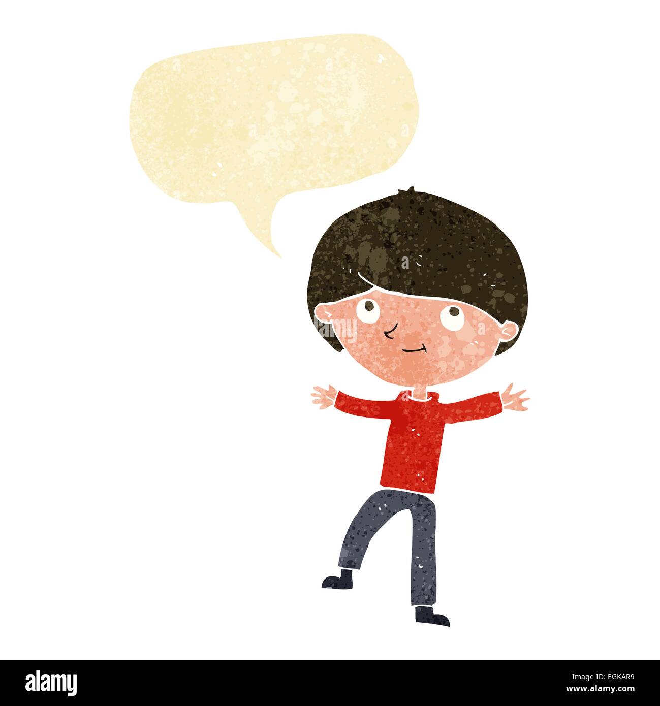 Cartoon excited boy bubble hi-res stock photography and images - Alamy