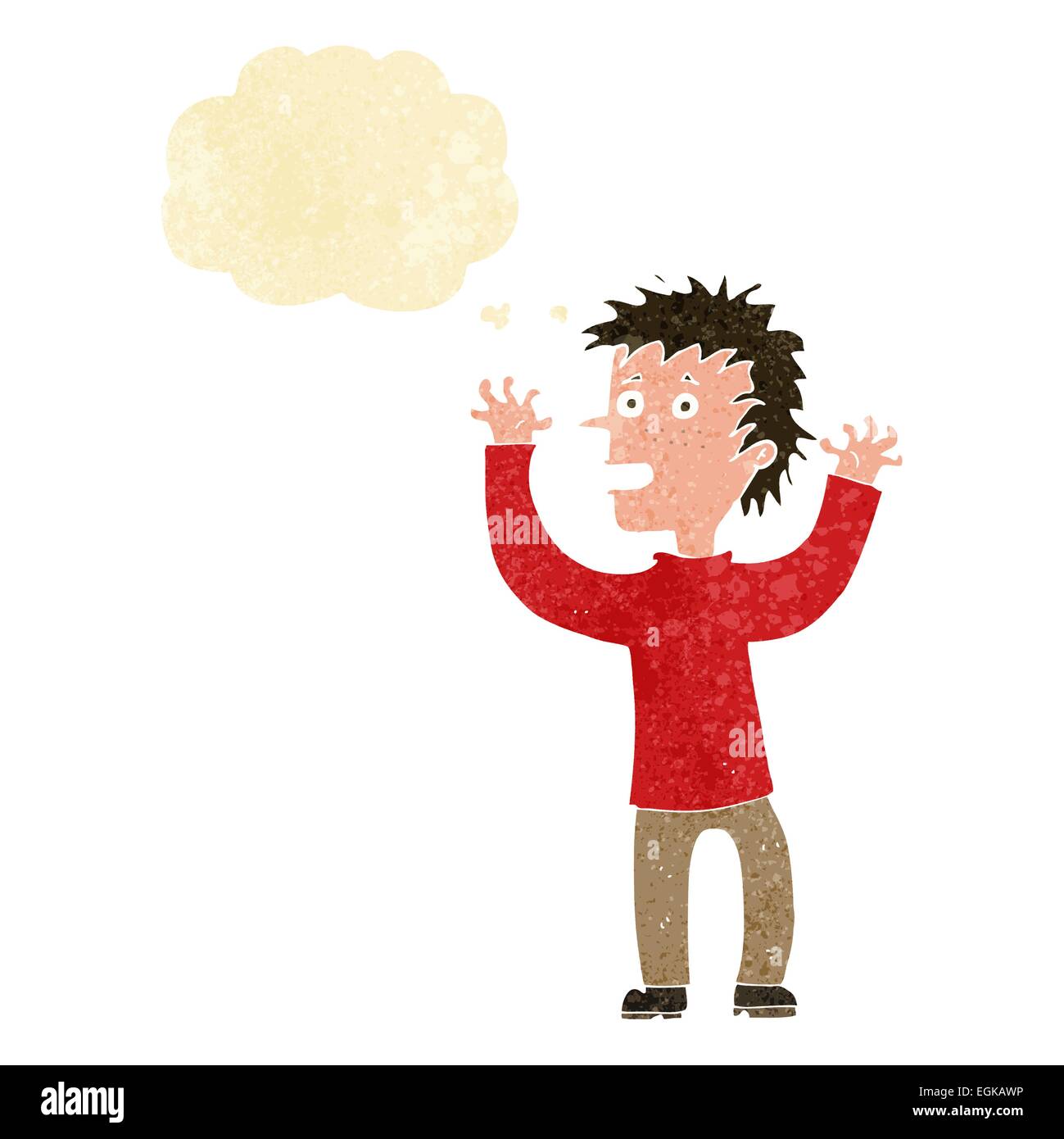 Cartoon excited boy bubble hi-res stock photography and images - Alamy